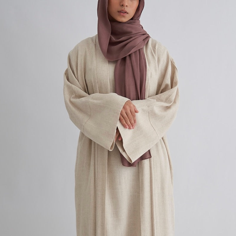 2PC Linen Abayas | Fajr Noor Australia