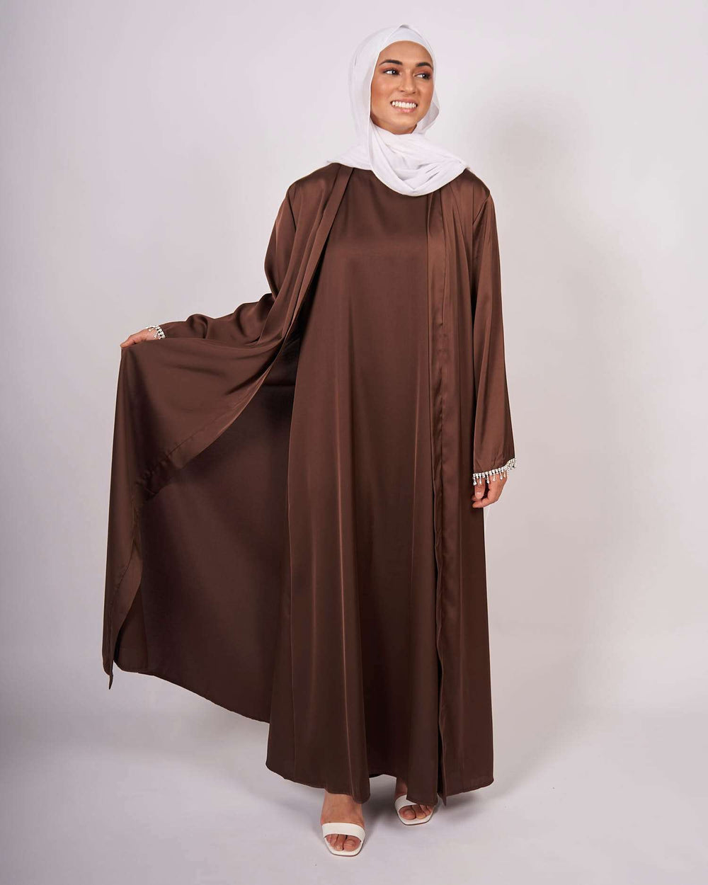 Malika Abaya Set - Coffee